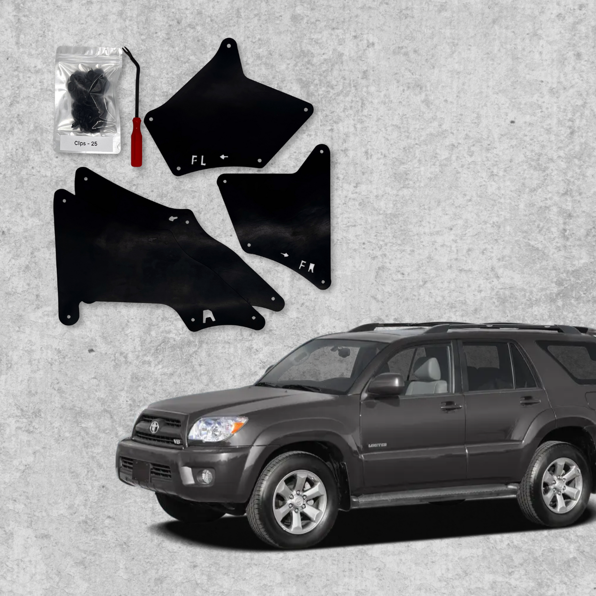 Splash Guards for 4Runner | Gen 4 | 2003-2009 – Yota Liners